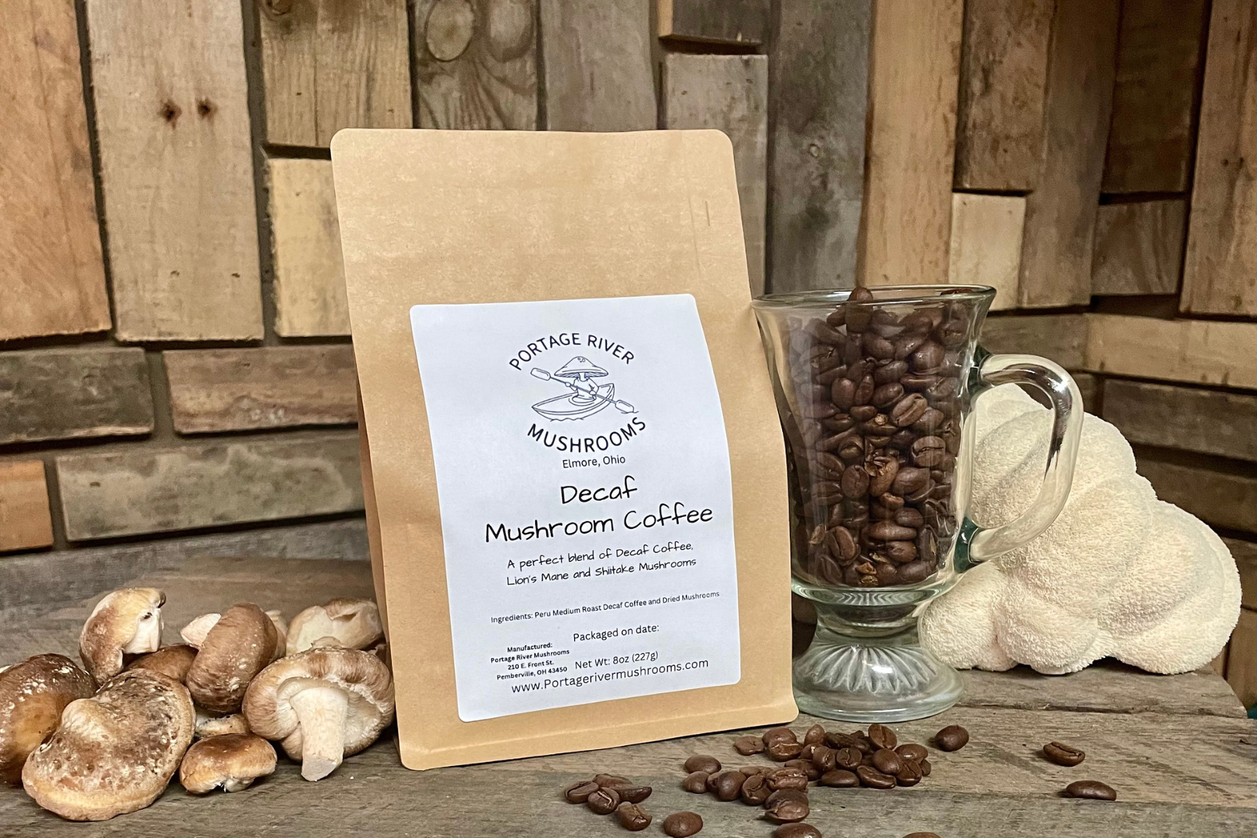 Decaf Mushroom Coffee | Portage River Mushrooms
